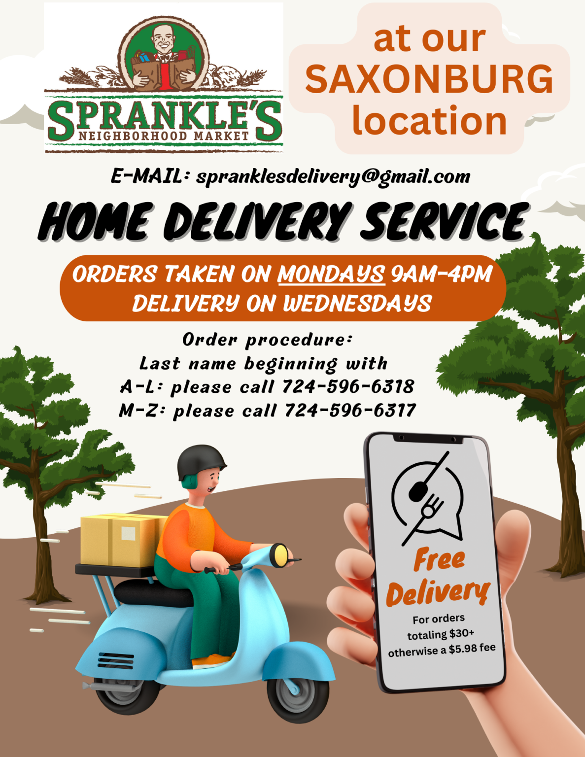 HOME DELIVERY - Sprankles Neighborhood Market